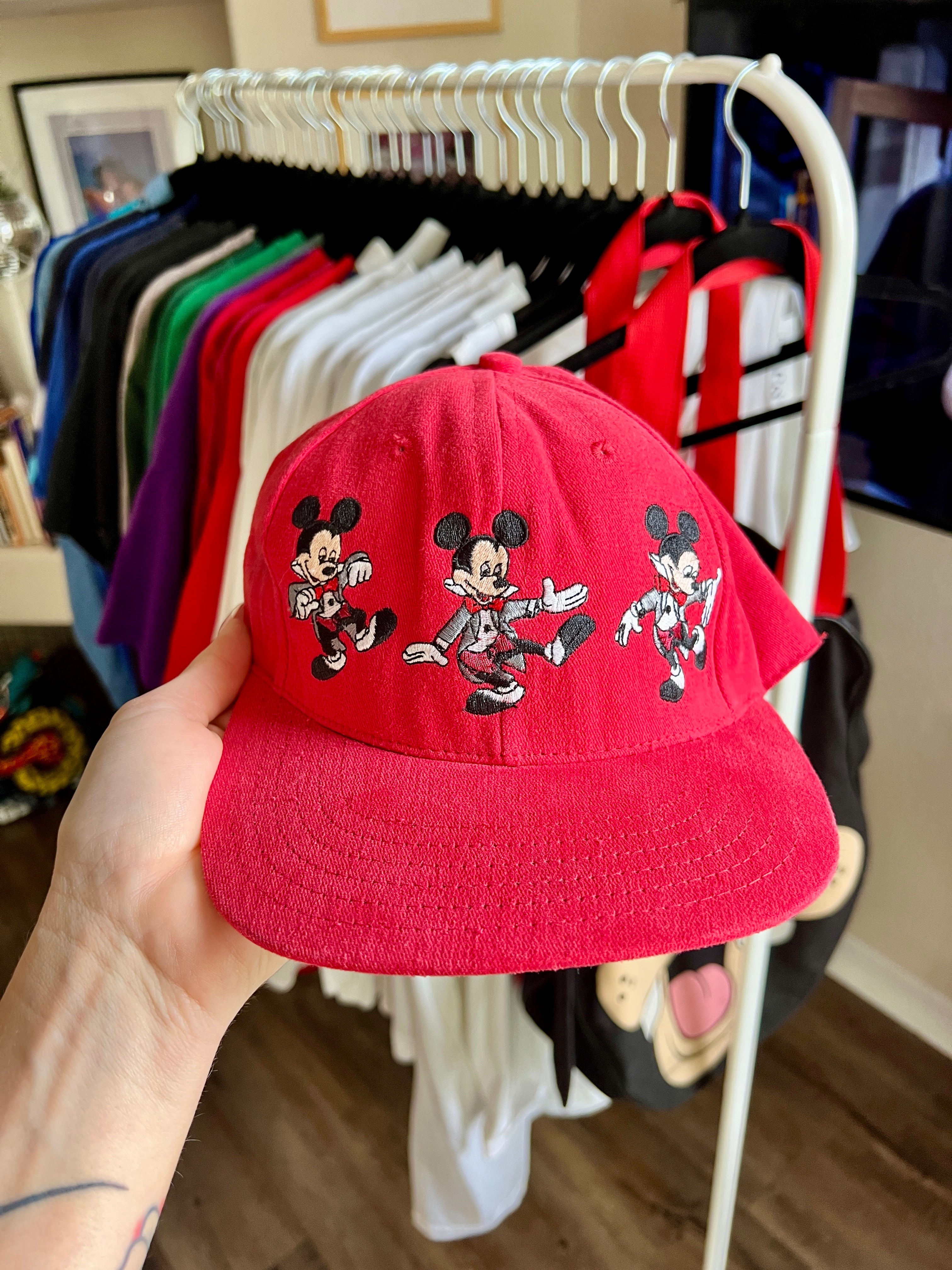 827 -Red Dancing Tux Mickey 1995 Disneyana Convention Hat – Stuck in ...